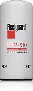 Amazon.com: 6/PACK FLEETGUARD FUEL FILTER FF2200 : Automotive