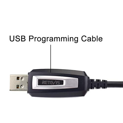 Retevis 2 Pin 2 Way Radio USB Programming Cable Compatible with Retevis ...