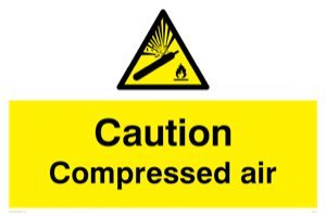 Caution Compressed air - Warning Sign: Amazon.co.uk: DIY & Tools