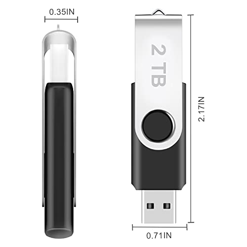 LUNANI 2048GB 3.0 Flash Drive Extremely Large Capacity High Speed Flash ...