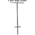 Amazon.com : T-Bar Sign Stakes, 2 Pack 42'' Heavy Duty Metal Stake, Use ...