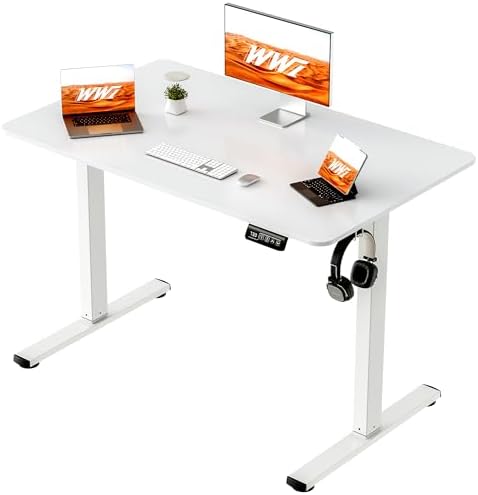 WWI Electric Height Desk Adjustable Standing Desk 100x60cm with Memory ...