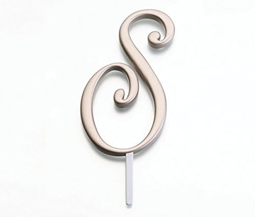 Lillian Rose Monogram Cake Topper Letter S Gold in Kuwait | Whizz Cake ...