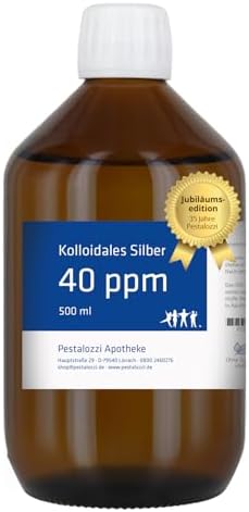 سعر Pestalozzi Apotheke Colloidal Silver 40 PPM 500 ml Special Edition from Pharmacy Manufacture ...