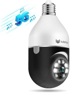 5GHz 2.4GHz Wireless Light Security Camera, Miebul Home/Outdoor 1080P ...