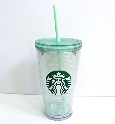 Mua Starbucks Mermaid Scale Clear Acrylic Cold Cup Grande Tumbler, 16 ...