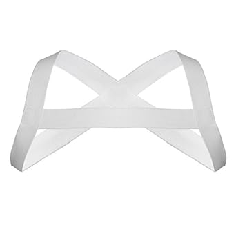 ACSUSS Men's Criss-Cross Elastic Nylon Double Shoulder Chest Muscle ...