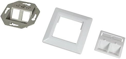 odedo Empty Socket Junction Box for 2 Keystone Modules Flush-Mounted ...