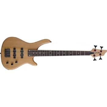 Amazon.com: Stagg BC300FL Fretless 4-String Fusion Electric Bass Guitar ...