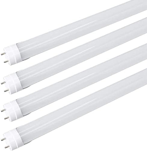 LED T8 Light Tube Rod 4FT, Cool White, Dual-End Powered Ballast Bypass ...
