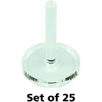 Amazon.com: LITKO Acrylic Flight Stands, 20mm Circle, 3mm Clear, 1 inch ...
