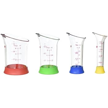 Amazon.com: Oxo 4 Piece Mini Measuring Beaker Set 1263680: Measuring ...