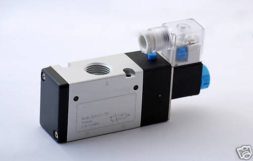 3 Way 2 Position Solenoid Air Valve 1/2" NPT 12V DC: Industrial ...