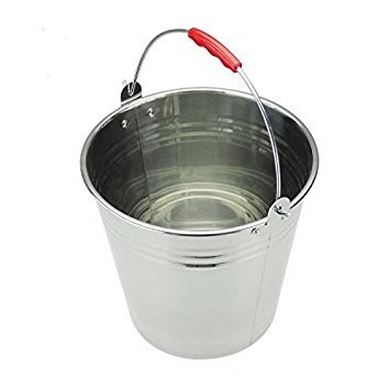 Mayuela - Metalleimer - Blecheimer - Edelstahl - 10 Liter: Amazon.de ...