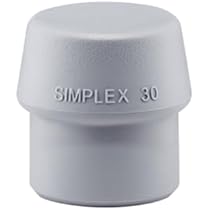 Soft Face Hammer Insert Halder Simplex Replacement Insert | Hard Grey Rubber | Non-Marring TPE ...