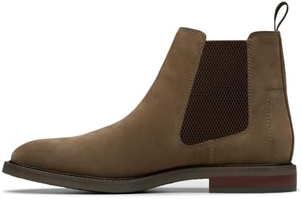 سعر Clarks Men's Jaxen Easy Chelsea Boot, Stone Suede, 43 EU فى ...
