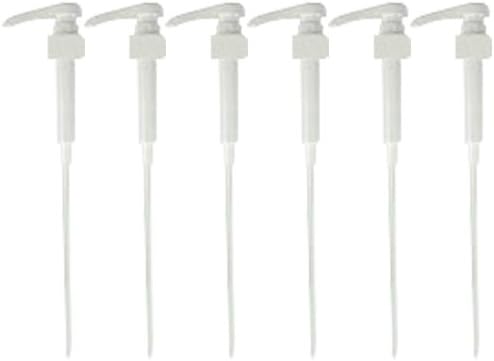 Premium White Monin Syrup Pumps Set Of 6 | Fits 750ml Bottles | Ideal ...