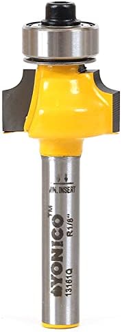 Yonico 13161q 1/8-Inch Radius Round Over Edge Forming Router Bit 1/4 ...