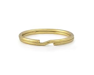 Amazon.com : Top Quality Gold Color Key Rings 32mm Split Ring (Package ...
