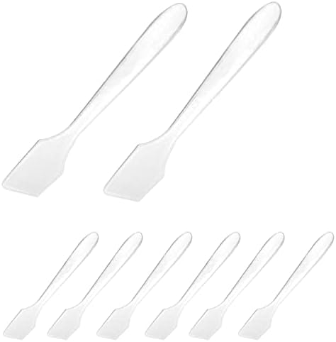 سعر Disposable Cosmetic Spatulas for Makeup, Mini Clear Plastic Skin ...