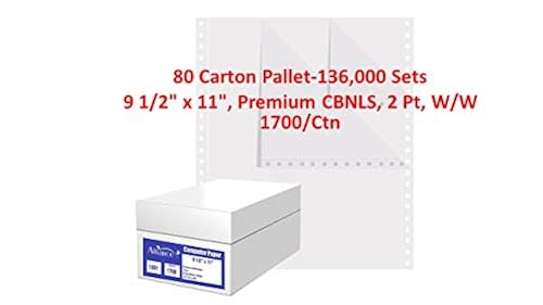 Alliance Continuous Carbonless Computer Paper 9.5 x 11, Blank Left and ...