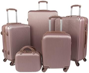 Limra Luggage Trolley Bags Set Of 5 Pcs 28 Inch Inch Rose Gold price in ...