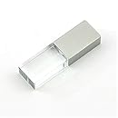 Amazon.com: 16GB USB 2.0 LED Light Flash Drive Crystal Transparent ...