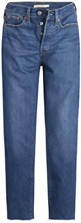 سعر ليفايس بنطلون جينز ويدجي بقصة مستقيمة للنساء 349640150، ازرق داكن ...