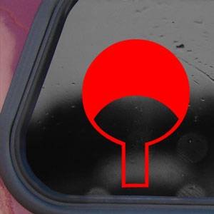 Buy Naruto Red Sticker Decal Sasuke Uchiha Symbol Die-cut Red Sticker ...