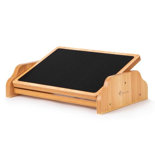 StrongTek Ergonomic Rocking Foot Rest for Under Desk, Adjustable Foot ...