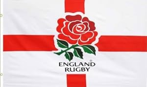 Rugby Six Nations England Rugby RFU Crest Flag: Amazon.co.uk: Sports ...