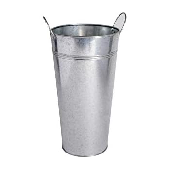 Amazon.com: 15" Rustic Galvanized Metal Display Bucket | Ideal for ...