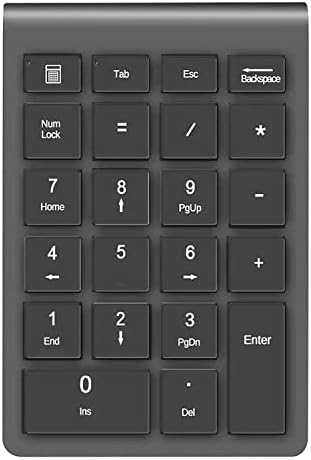 سعر 22 Keys Bluetooth Wireless Number Pad Rechargeable Numeric Keypad ...