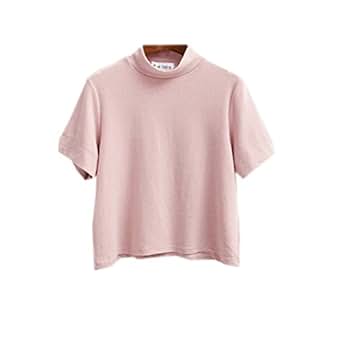 Women's Summer Pastel Candy-colored Peach Pink Tops Tees at Amazon ...