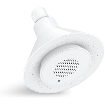 KOHLER K-9245-0 2.5 GPM Moxie Showerhead and Wireless Speaker, White - Blue Tooth Speakers ...