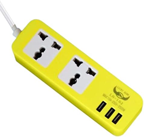 2 Way Electric Power switch strip with 3 USB Ports, 2 Way Universal ...