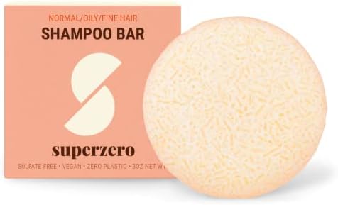 superzero Shampoo Bar for Fine, Normal, and Oily Hair; Hydrates and ...