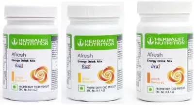 AFRESH Energy Drink Mix Combo Lemon Ginger Peach Formula 1 Shakemate ...