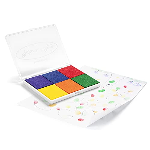 Melissa & Doug Rainbow Stamp Pad - 6 Washable Inks - Stamp Pads For ...