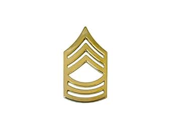 Amazon.com: Army MSG Master Sergeant Gold Pin-On Rank - Pair: Clothing