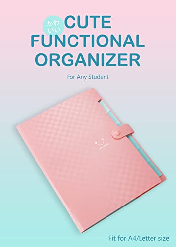 ThinkTex Cute Folder for School with 7 Pockets, Portable File Folders ...