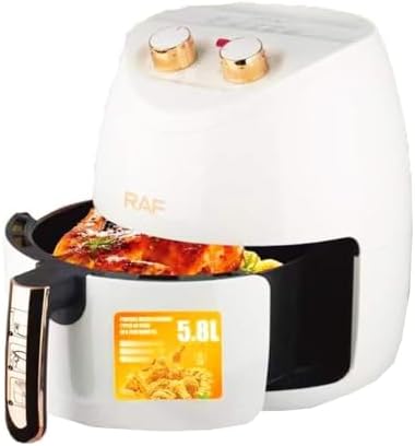 سعر RAF Essential Air fryer R.5232W, 1500 Watt, 5.8 Liter, 220v, 50Hz, White فى مصر | بواسطة ...
