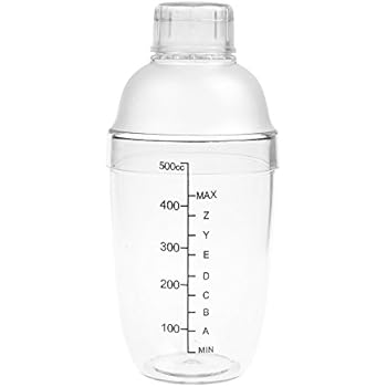 Plastic Shaker Cup/Boba Bubble Milk Tea Shaker Cup Cap 24 oz 700cc 16 ...