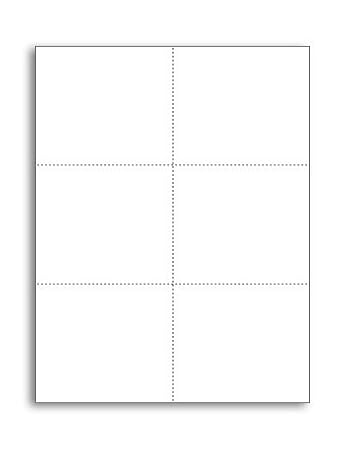 Amazon.com : Laser Printer Blank Perforated Cards 6 up per Page, for ...