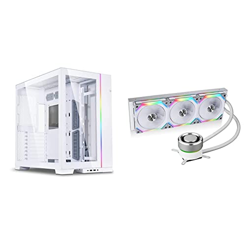 Lian Li LI PC-O11 Dynamic EVO Snow White ATX Full Tower Gaming Computer ...