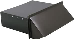 Rectangular Wall Vent 3-1/4 in. x 10 in. - Painted White - Damper ...