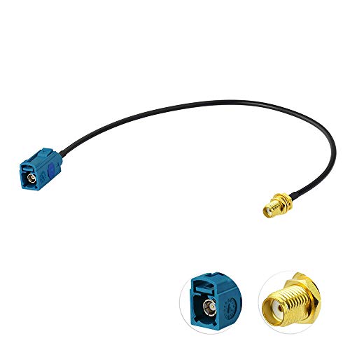 Bingfu Fakra Z Female to SMA Female Vehicle Antenna Adapter Cable 30cm 12 inch for Car Stereo ...