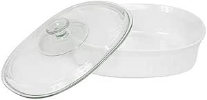 Amazon.com: CorningWare 2-1/2-Quart Oval Casserole Dish with Glass Lid ...