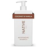 Amazon.com : Native Coconut & Vanilla Moisturizing Vegan Shampoo, Clean ...