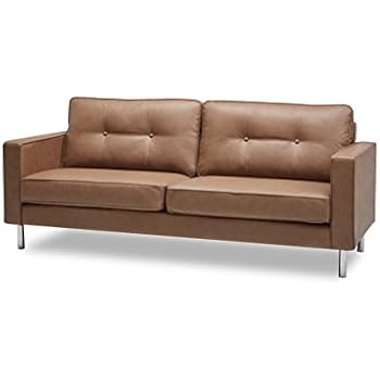 Amazon.com: fat june DL-PEM-358N1-P32 DPX-2 Ibiza Sofa, Tan: Kitchen ...